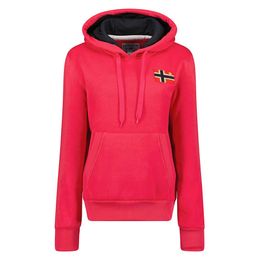 Geographical Norway Hoodie "Genifer" in Pink - 68% | Gr&ouml;&szlig;e S | Damen-sweatshirts-jacken