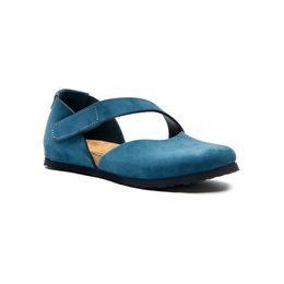 Comfortfusse Leder-Ballerinas in Dunkelblau - 62% | Gr&ouml;&szlig;e 42 | Damen-ballerinas
