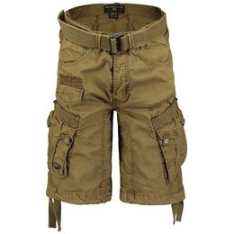 Geographical Norway Cargobermudas "Panoramique" in Khaki - 62% | Gr&ouml;&szlig;e XL | Herren-plussize