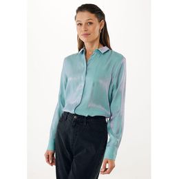 Mexx Bluse ''Shiny'' in Hellblau - 58% | Gr&ouml;&szlig;e 38 | Damen-blusen