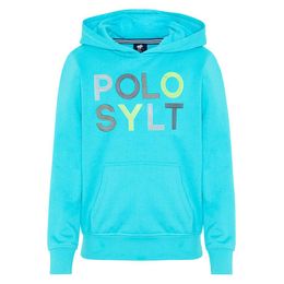 POLO SYLT Hoodie in T&uuml;rkis/ Bunt - 57% | Gr&ouml;&szlig;e 158/164 | Kinder-sweatshirts-jacken