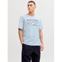 Jack & Jones Jack & Jones Shirt "Logo" in Hellblau - 30% | Gr&ouml;&szlig;e XL | Herren-plussize