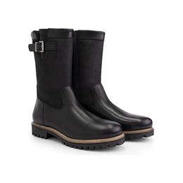 TRAVELIN' Leder-Stiefel "Gyland" in Schwarz - 72% | Gr&ouml;&szlig;e 42 | Herrenstiefel