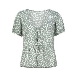 Sublevel Bluse in Gr&uuml;n/ Wei&szlig; - 65% | Gr&ouml;&szlig;e XS | Damen-blusen