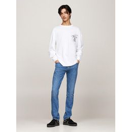 Tommy Jeans Longsleeve in Wei&szlig; - 26% | Gr&ouml;&szlig;e L | Herrenshirts