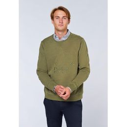 POLO SYLT Sweatshirt in Khaki - 51% | Gr&ouml;&szlig;e M | Herren-plussize