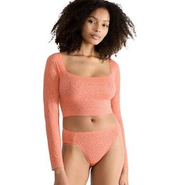 Sloggi Longsleeve ''Zero Feel'' in Apricot - 52% | Gr&ouml;&szlig;e L | Damen-tops