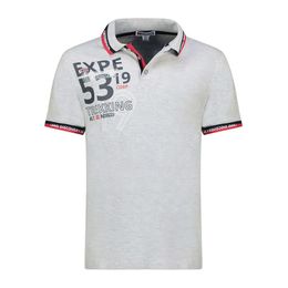 Geographical Norway Poloshirt "Krug" in Grau - 71% | Gr&ouml;&szlig;e XXL | Herren-plussize