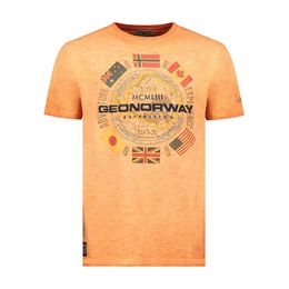 Geographical Norway Shirt "Jirkel" in Orange - 62% | Gr&ouml;&szlig;e 152 | Kinder-oberteile