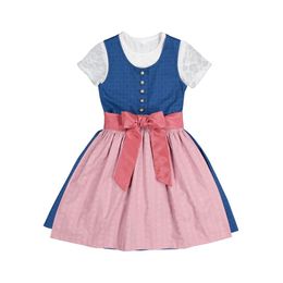 Turi Landhaus Dirndl "Andrea" in Blau/ Rosa - 63% | Gr&ouml;&szlig;e 152 | Kindertrachtenmode