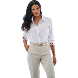 Heine Bluse in Wei&szlig; - 64% | Gr&ouml;&szlig;e 36 | Damen-blusen