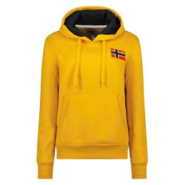 Geographical Norway Hoodie "Genifer" in Senf - 68% | Gr&ouml;&szlig;e S | Damen-sweatshirts-jacken
