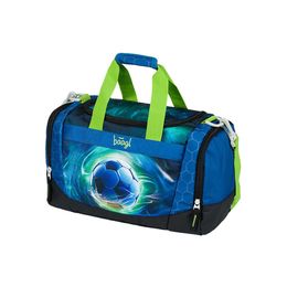 BAAGL Sportasche "Football Ball" in Blau/ Gr&uuml;n - (L)38 x (B)25 x (H)22 cm - 44% | Kinder-austruestung-accessoires