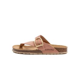 billowy Leder-Zehentrenner in Pink - 58% | Gr&ouml;&szlig;e 39 | Damen-sandalen