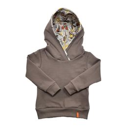 LiVi Hoodie "Mandel lion" in Taupe - 32% | Gr&ouml;&szlig;e 116/122 | Kinder-sweatshirts-jacken