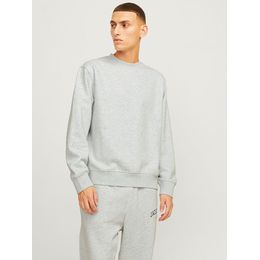 Jack & Jones Jack & Jones Sweatshirt in Hellgrau - 55% | Gr&ouml;&szlig;e M | Herren-plussize