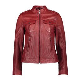 Bugatti Lederjacke in Rot - 59% | Gr&ouml;&szlig;e 38 | Damenjacken