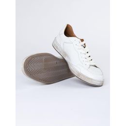 Paul Vesterbro Leder-Sneakers in Wei&szlig; - 66% | Gr&ouml;&szlig;e 44 | Herrensneakers