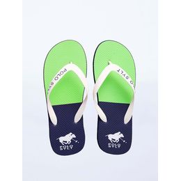 POLO SYLT Zehentrenner in Gr&uuml;n/ Dunkelblau - 39% | Gr&ouml;&szlig;e 42/43 | Damen-sandalen