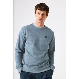 Garcia Sweatshirt in Hellblau - 46% | Gr&ouml;&szlig;e L | Herren-plussize