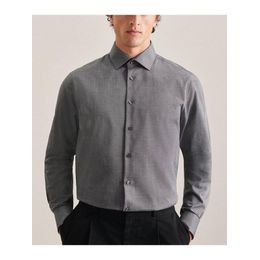 Seidensticker Hemd - Shaped fit - in Grau - 51% | Gr&ouml;&szlig;e 40 | Herren-plussize