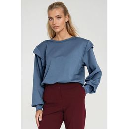 Nife Sweatshirt in Blau - 80% | Gr&ouml;&szlig;e 36 | Damen-sweatshirts-jacken