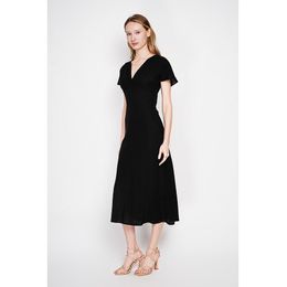 ASSUILI Leinen-Kleid in Schwarz - 73% | Gr&ouml;&szlig;e 38 | Damen-kleider
