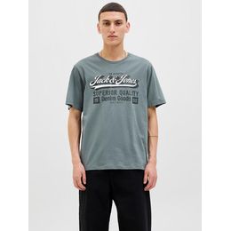 Jack & Jones Jack & Jones Shirt "Jjelogo" in Grau - 26% | Gr&ouml;&szlig;e L | Herren-plussize