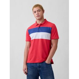GAP Poloshirt in Rot/ Blau - 60% | Gr&ouml;&szlig;e XXL | Herren-plussize