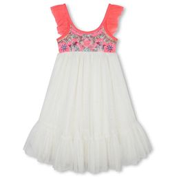 Billieblush Kleid in Wei&szlig;/ Pink - 62% | Gr&ouml;&szlig;e 140 | Kinderkleider