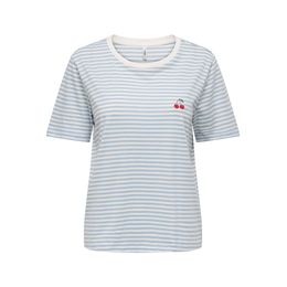 Only Shirt in Hellblau/ Wei&szlig; - 26% | Gr&ouml;&szlig;e S | Damen-tops