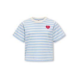 KIDS Only Shirt "Livina" in Hellblau/ Creme - 27% | Gr&ouml;&szlig;e 146/152 | Kinder-oberteile