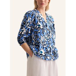Seidensticker Bluse in Blau/ Schwarz/ Wei&szlig; - 58% | Gr&ouml;&szlig;e 38 | Damen-blusen