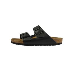 Birkenstock Leder-Pantoletten "Arizona" in Schwarz - Weite S - 6% | Gr&ouml;&szlig;e 38 | Herren-hausschuhe
