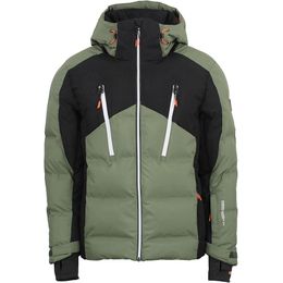 Peak Mountain Ski-/ Snowboardjacke "Cordiere" in Khaki/ Schwarz - 74% | Gr&ouml;&szlig;e XXL | Herren-outdoorjacken