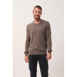 Just Cashmere Kaschmir-Pullover "Gabin" in Braun - 67% | Gr&ouml;&szlig;e XL | Herren-plussize