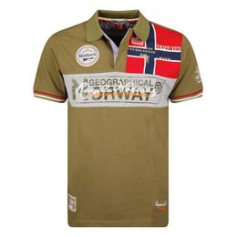 Geographical Norway Poloshirt "Kidney" in Khaki - 71% | Gr&ouml;&szlig;e S | Herren-plussize