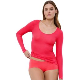 Triumph Longsleeve in Koralle - 67% | Gr&ouml;&szlig;e XS | Damen-tops