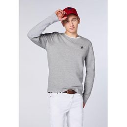POLO SYLT Sweatshirt in Grau - 49% | Gr&ouml;&szlig;e L | Herren-plussize