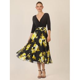 Apart Kleid in Schwarz/ Gelb - 66% | Gr&ouml;&szlig;e 46 | Damen-kleider
