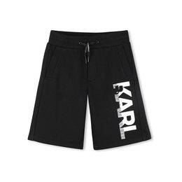 Karl Lagerfeld Kids Sweat-Bermuda in Schwarz - 45% | Gr&ouml;&szlig;e 92 | Kinderhosen