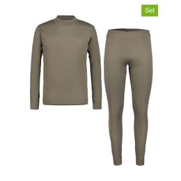 Rukka 2tlg. Funktionsw&auml;sche-Set "Tiirola" in Khaki - 57% | Gr&ouml;&szlig;e M | Damen-sportunterwaesche