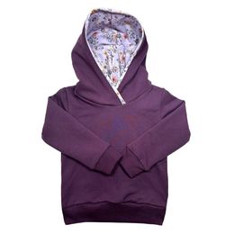 LiVi Hoodie "Purple Flower" in Lila - 30% | Gr&ouml;&szlig;e 104/110 | Kinder-sweatshirts-jacken