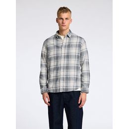 Selected Homme Hemd in Grau/ Wei&szlig; - 71% | Gr&ouml;&szlig;e L | Herren-plussize