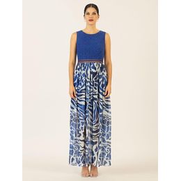 Apart Kleid in Blau/ Wei&szlig; - 68% | Gr&ouml;&szlig;e 46 | Damen-kleider