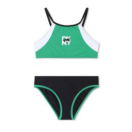 DKNY Bikini-Set in Gr&uuml;n/ Schwarz - 51% | Gr&ouml;&szlig;e 110 | Kinder-bademode