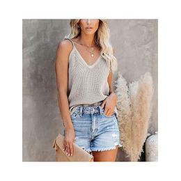Milan Kiss Stricktop in Grau - 57% | Gr&ouml;&szlig;e S | Damen-tops