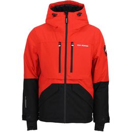 Peak Mountain Ski-/ Snowboardjacke "Cesna" in Orange/ Schwarz - 74% | Gr&ouml;&szlig;e XL | Herren-outdoorjacken