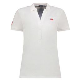 Geographical Norway Poloshirt "Kelly" in Wei&szlig; - 73% | Gr&ouml;&szlig;e XL | Damen-tops