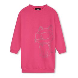 Karl Lagerfeld Kids Sweatkleid in Pink - 59% | Gr&ouml;&szlig;e 176 | Kinderkleider